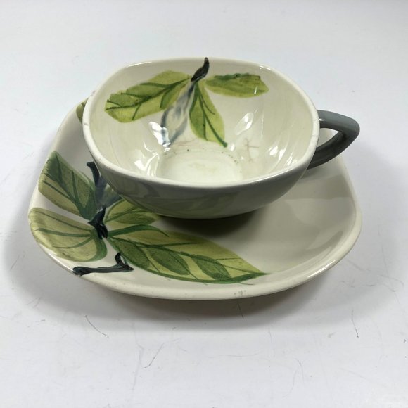Red Wing Pottery | Dining | Red Wing Pottery Magnolia Cup And Saucer ...